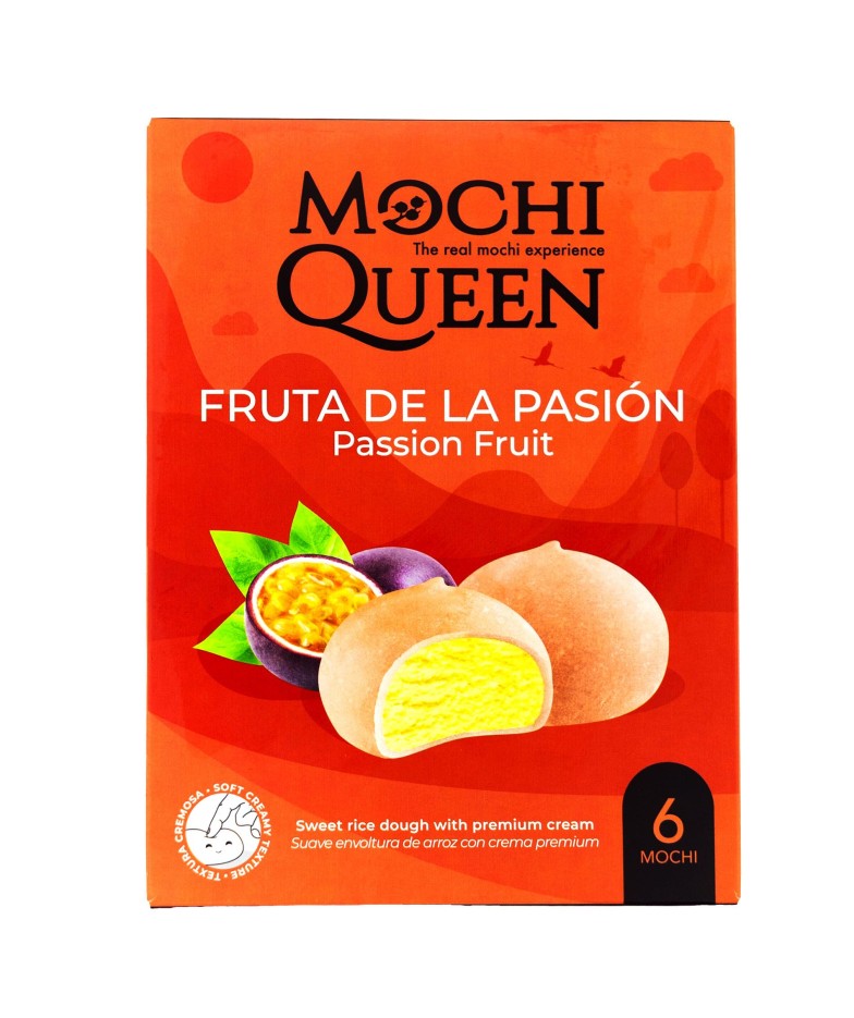 Comprar ONLINE Mochi DELUX maracuya (MOCHI QUEEN) (6un) 35g - Asian Origins