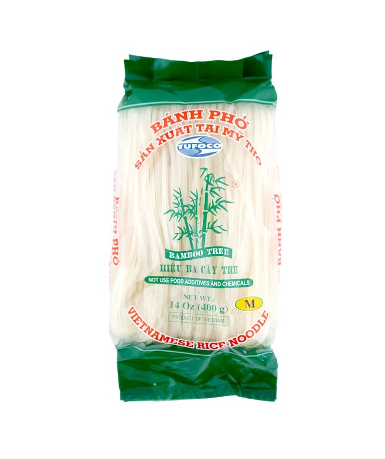 Comprar ONLINE Tallarines de arroz 3mm-m Bamboo Tufoco 400g - Asian Origins
