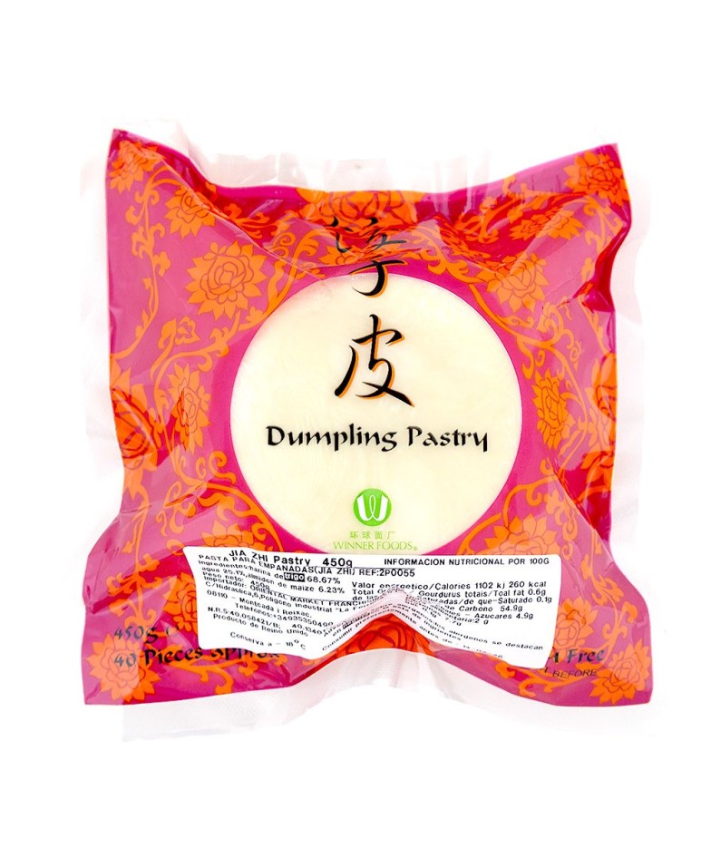 Comprar ONLINE Pasta para Gyozas Winner Foods 8,5cm 40uds. - Asian Origins