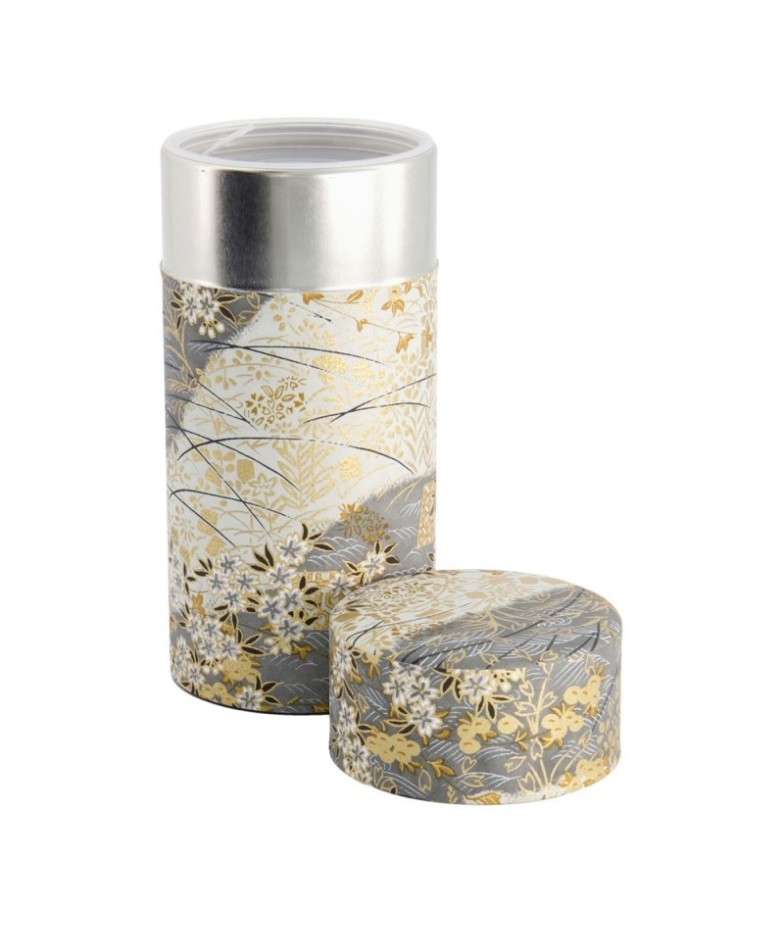 Comprar ONLINE Envase para Té Inoxidable 200g "Plata-oro" - Asian Origins